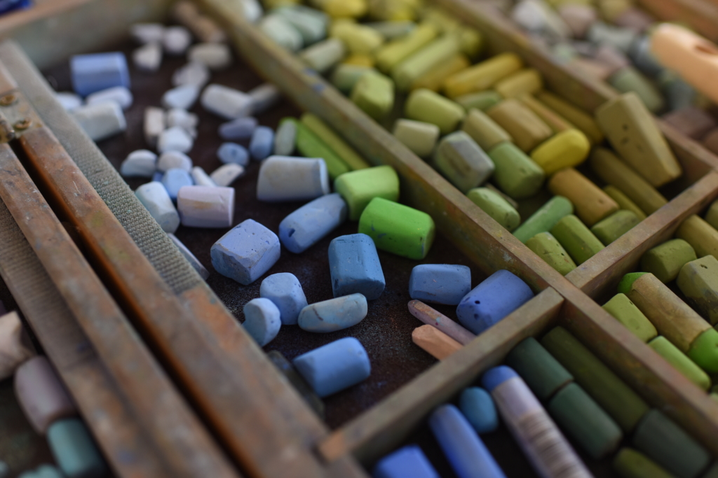 "Blue, Near and Far" - Pastel Painting by Bethany Fields - Bethany ...